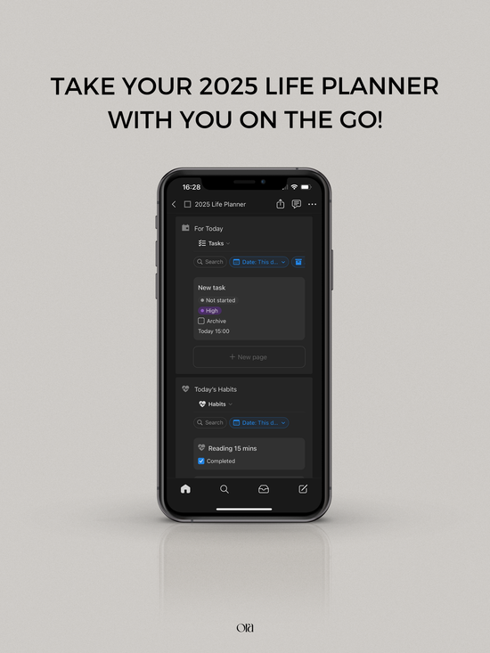 2025 LIFE PLANNER | TEMPLATE MADE FOR NOTION – Ora Papers